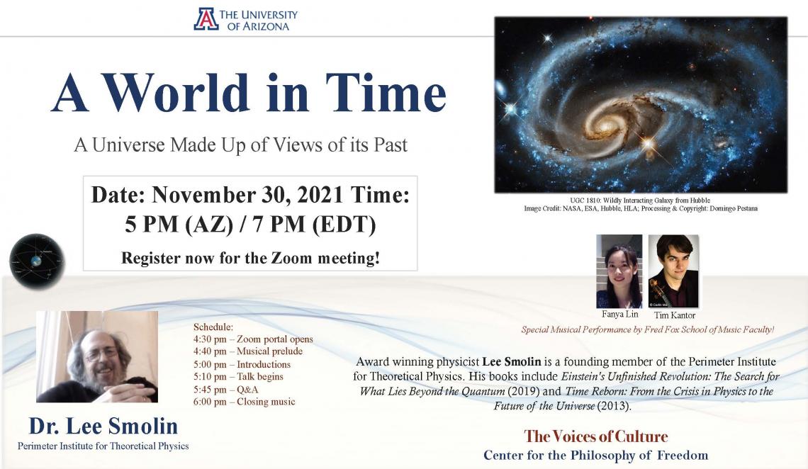 Lee Smolin - A World in Time: A Universe Made Up of Views of its Past ...